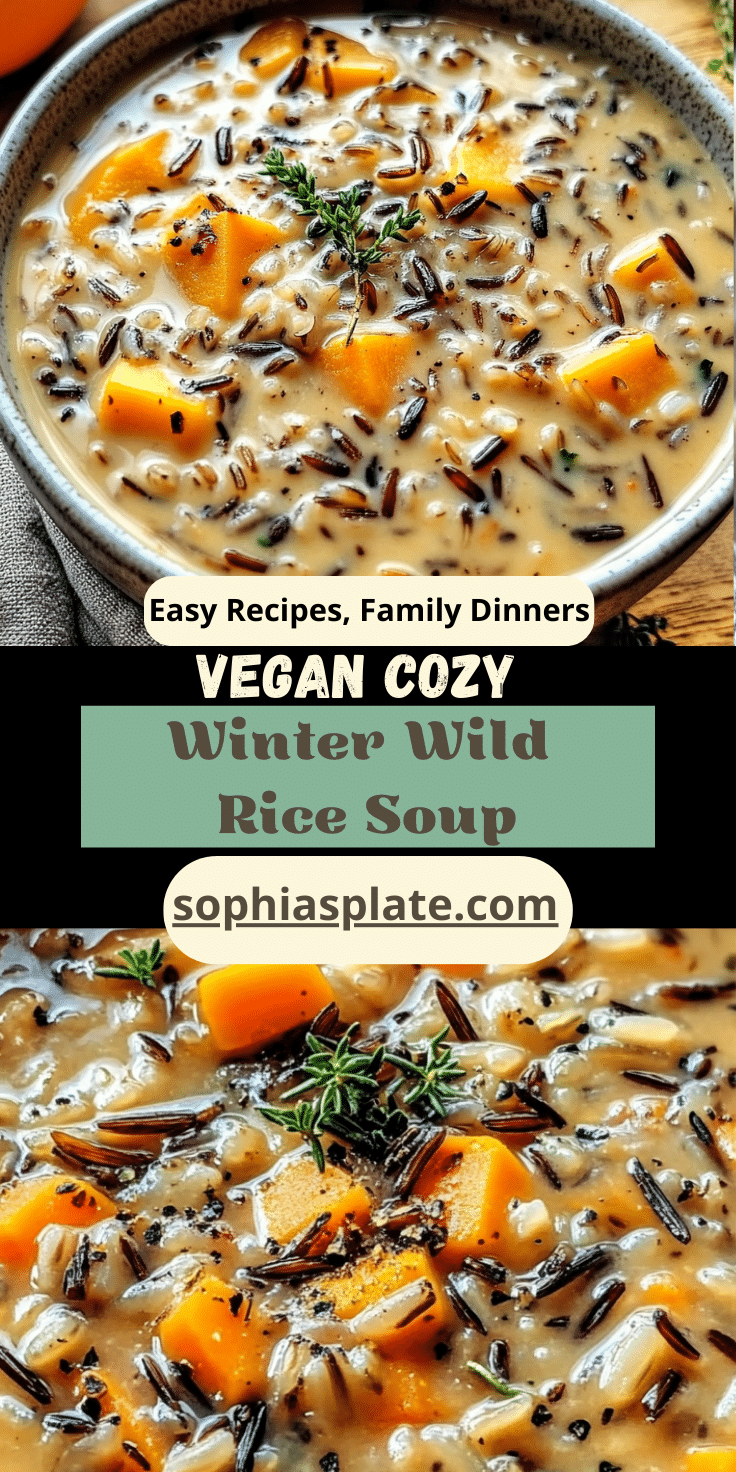 Cozy Winter Wild Rice Soup | Sophia's Plate