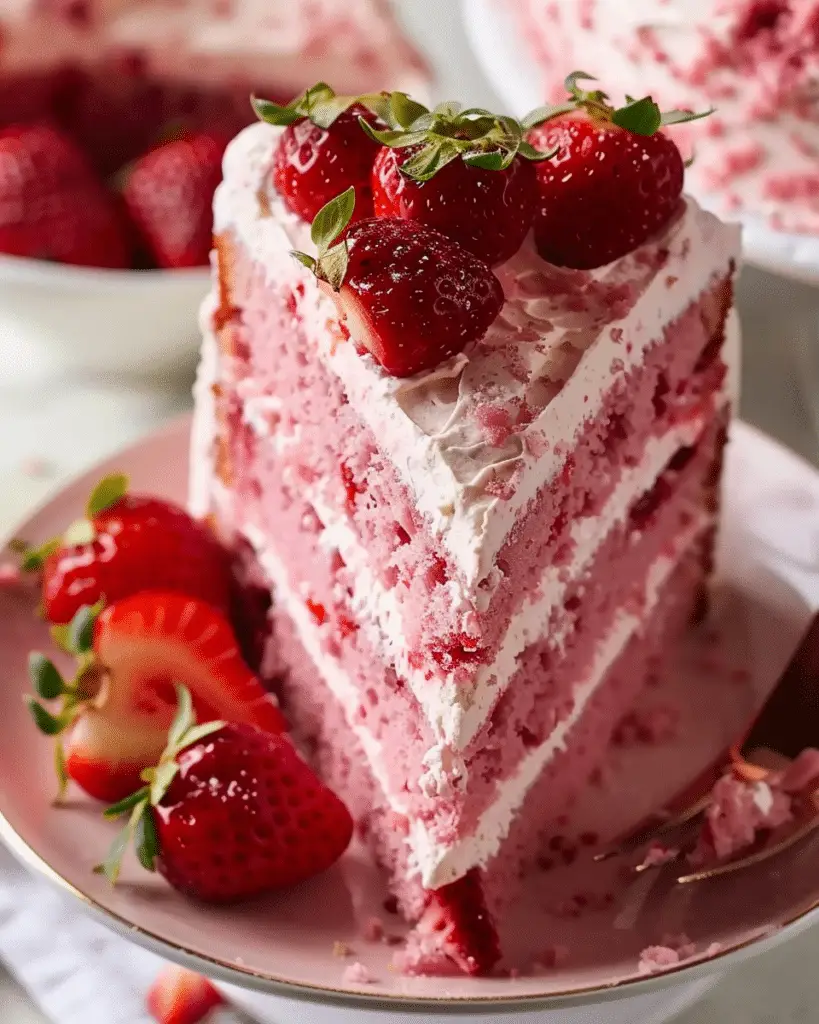 Double Strawberry Cake | Sophia's Plate