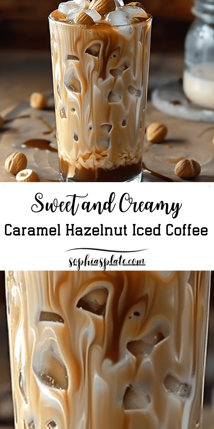 Caramel Hazelnut Iced Coffee | Sophia's Plate