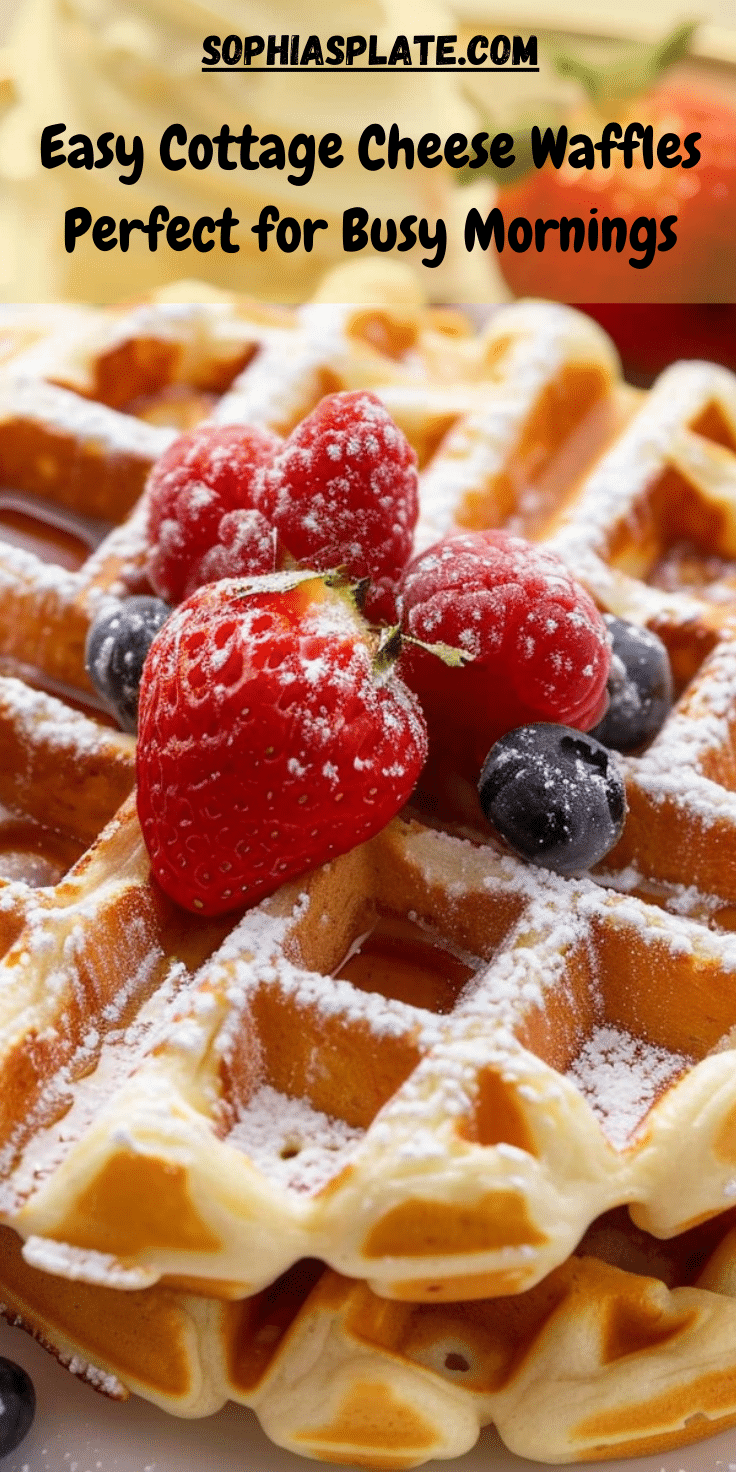 Easy Cottage Cheese Waffles | Sophia's Plate
