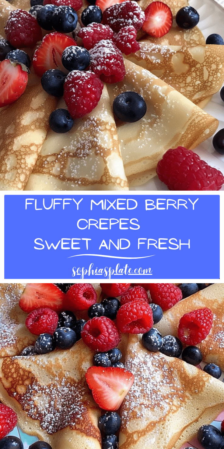 Mixed Berry Crepes | Sophia's Plate